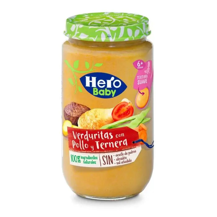 Buy Hero Baby Tarrito Vegetables Chicken Veal Hb 235G at the best price.