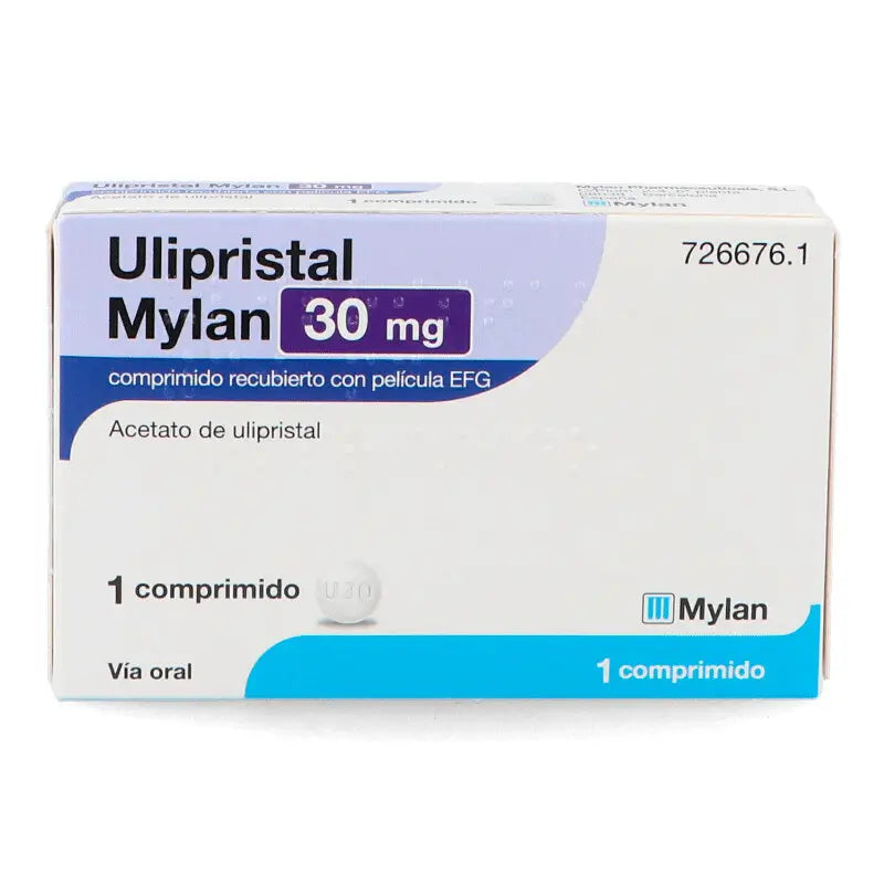 Ulipristal Mylan EFG 30mg, 1 Film-coated Tablet