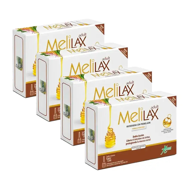 Buy Aboca Melilax Adult, Pack 4 x 6 Microenemas 10 G at the best price.