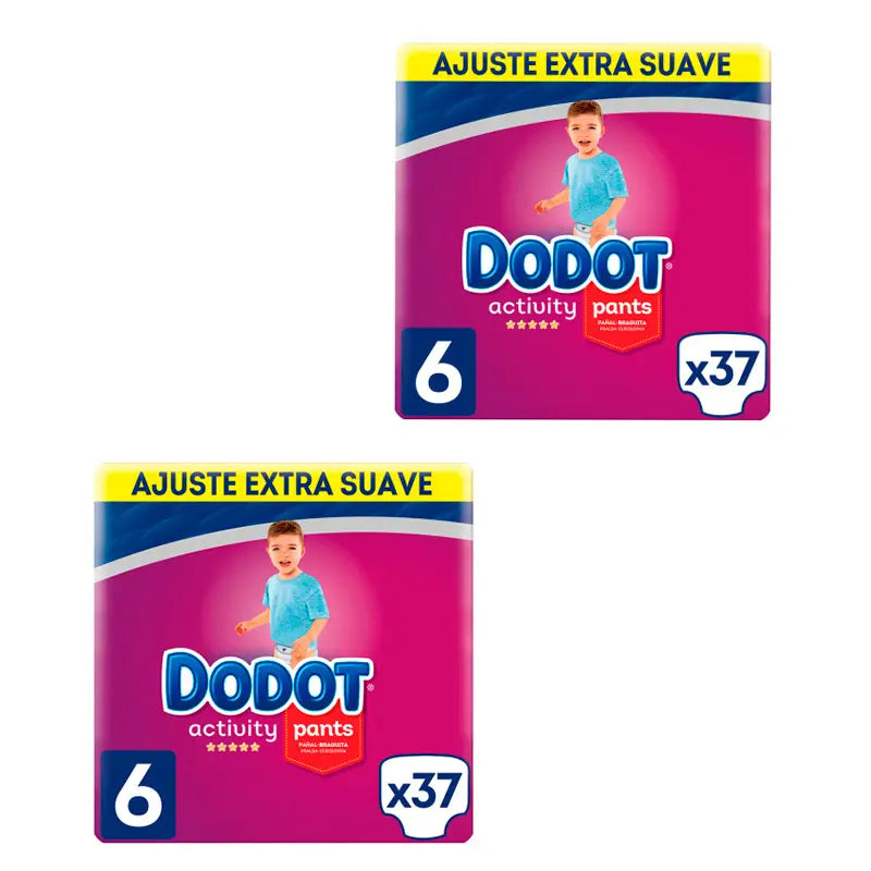 Buy Dodot Pack 2X Pants Activity Nappy Size 6 (+13 Kg), 37 Units at the ...