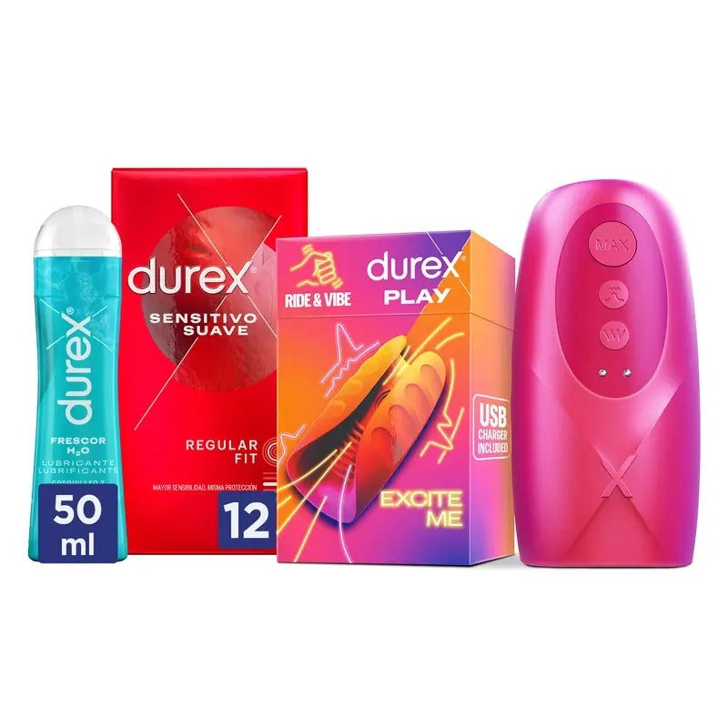 Buy Durex Lubricant Freshness 50 Ml + Ride & Vibe Penis Masturbator + Soft Sensitive Condoms 12 ...