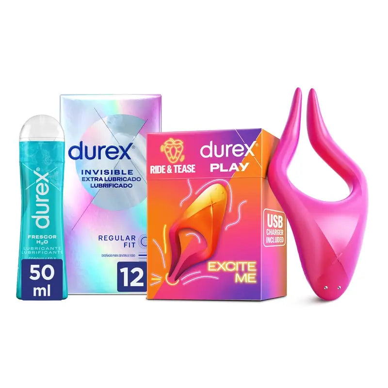 Buy DUREX PACK MULTI STIMULATOR EROGENA ZONE + FRESH GEL LUBRICANT 50 ml + EXTRA LUBRICATED ...