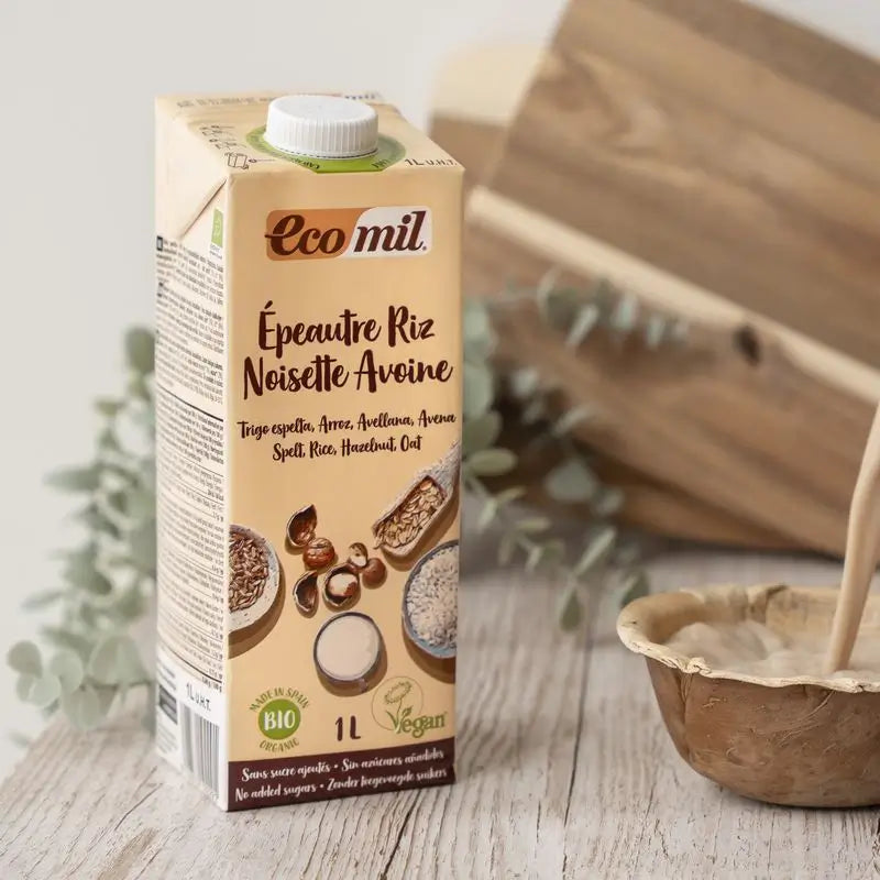 Buy Ecomil Spelt Rice Hazelnut Oats Bio, 1 l at the best price.