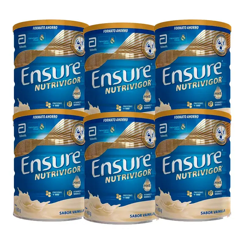 Buy Ensure Nutrivigor Vanilla Tin, Pack 6 x 850 gr at the best price.