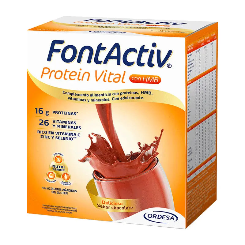 Buy FontActiv Protein Vital Choco, 14X30 gr at the best price.