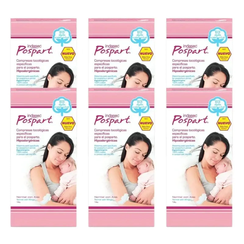 Buy Indasec Pospart Normal Pad With Wings , 6 x 10 units at the best price.