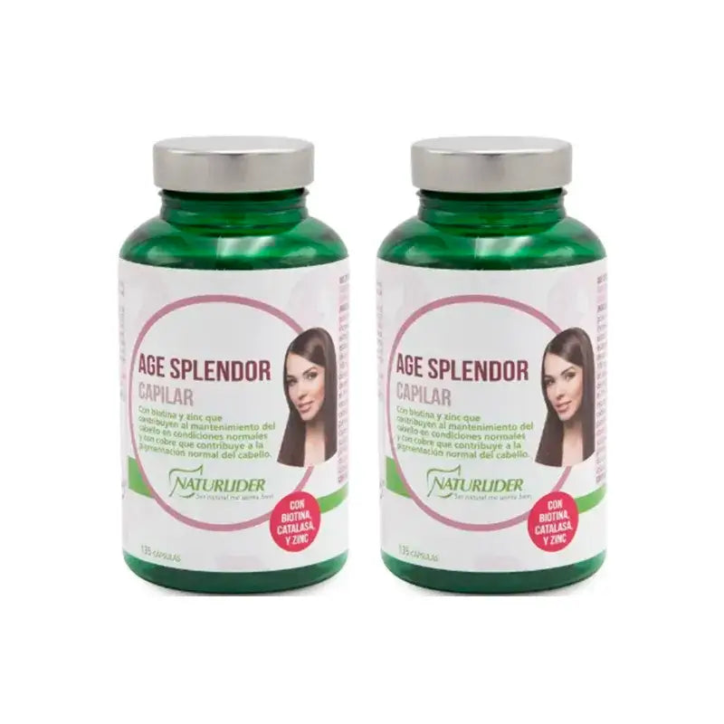 Buy Naturlider Age Splendor Capilar Con Catalasa Canalblock, Pack 2 x ...