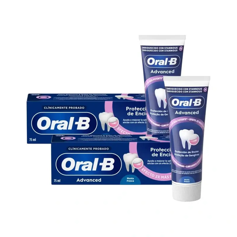 Buy Oral-B Advanced Gum Protection Toothpaste Fresh Mint , 2X75 Ml at ...
