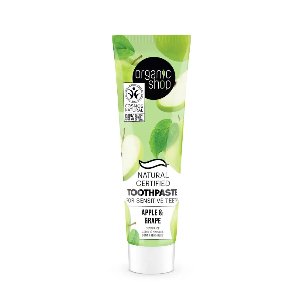 Buy Organic Shop Os Apple & Grape. Certified Natural Toothpaste For Tooth Sensitivity, 100 G at ...