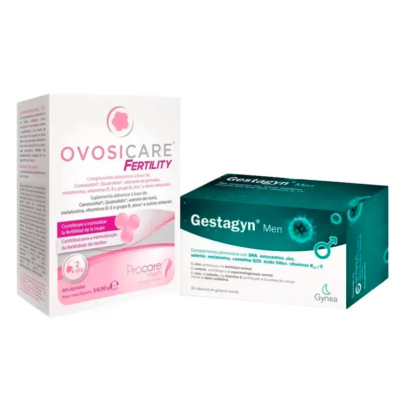 Buy Ovosicare Fertility, 60 Capsules + Gestagyn Men, 60 capsules at the ...