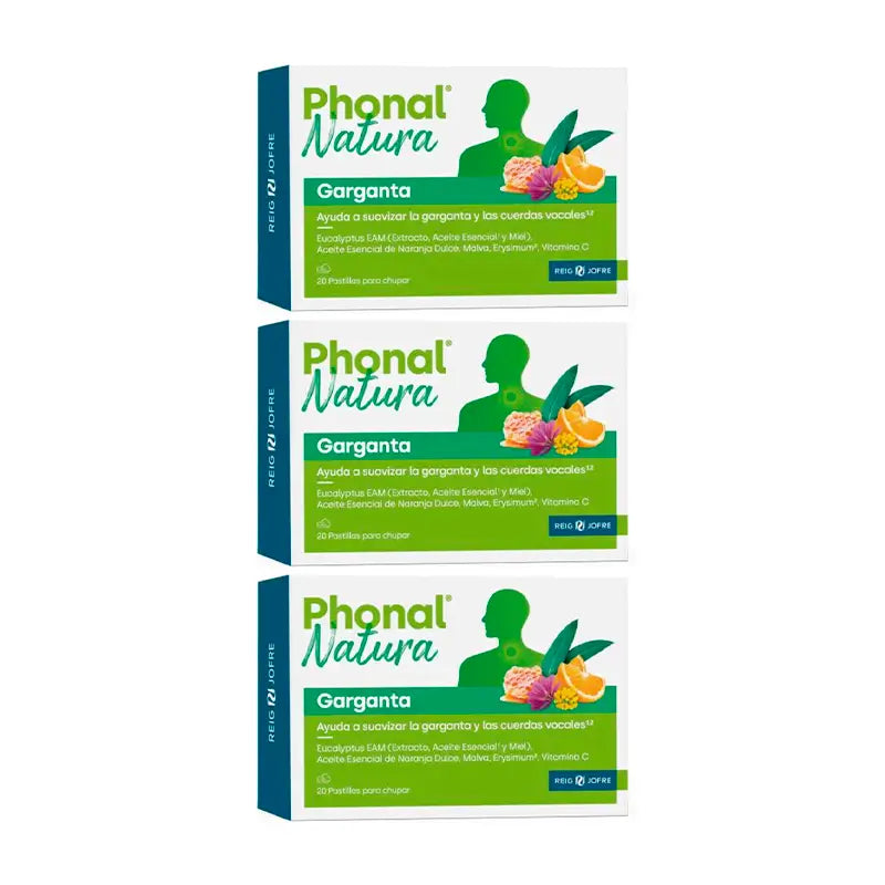 Buy Phonal Natura Triplo Throat, 3 x 20 tablets at the best price.