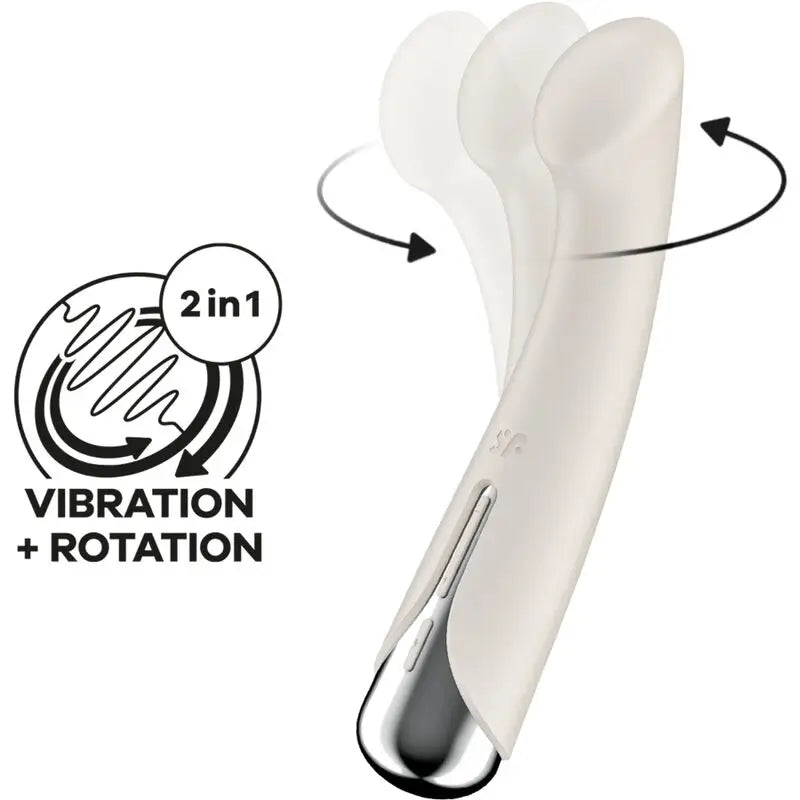 Buy Satisfyer Spinning G-Sport 1 Beige Rotating Vibrator at the best price.