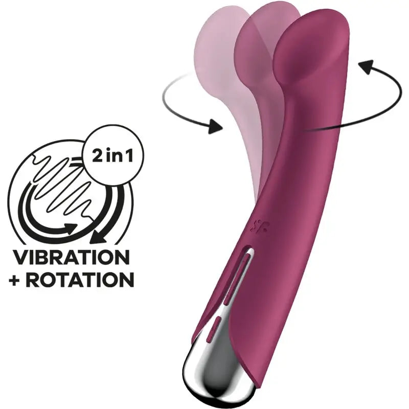 Buy Satisfyer Spinning G-Sport 1 Red Rotating Vibrator at the best price.