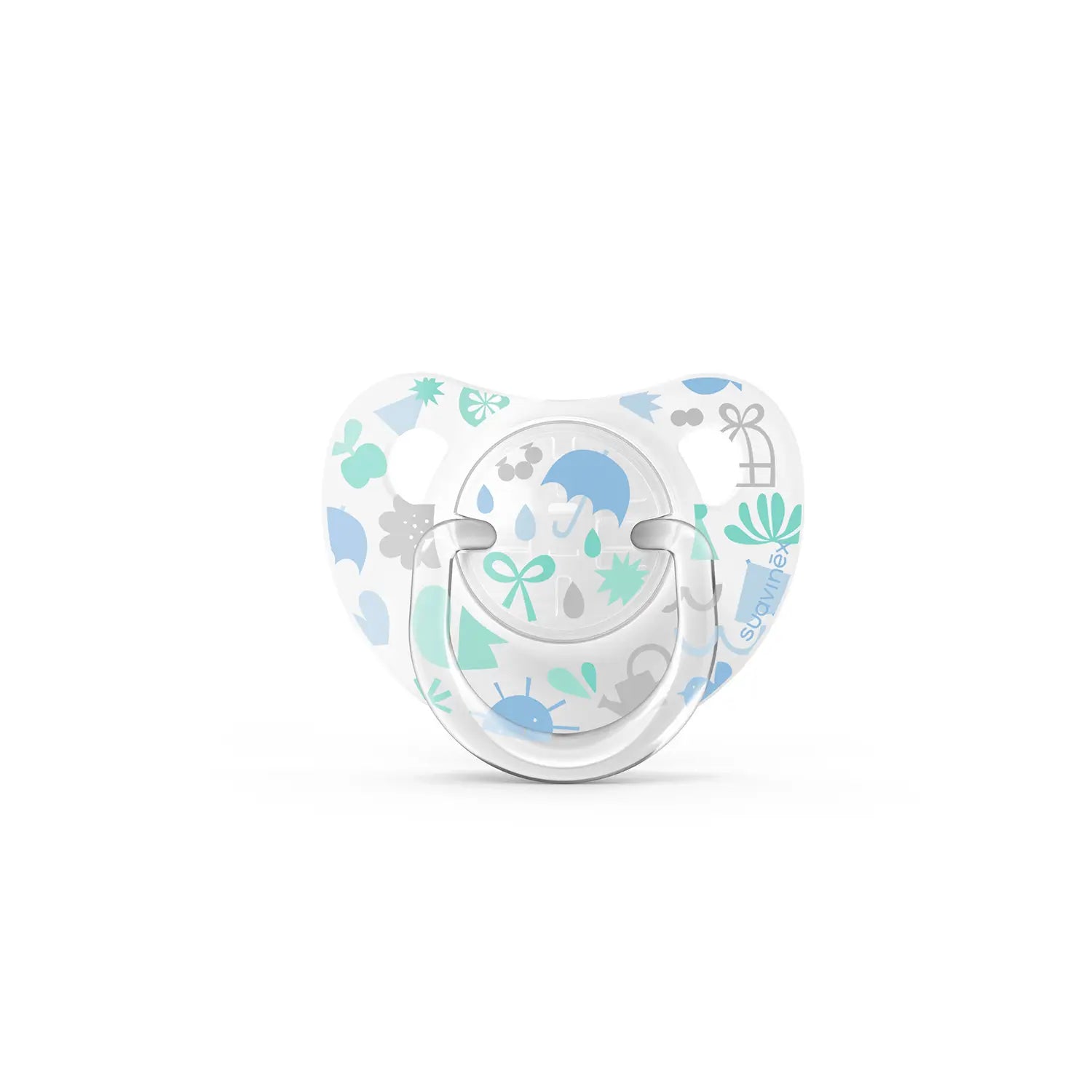 Pack of 2 Blue Pacifiers For Babies of + 18 Months, by Suavinex