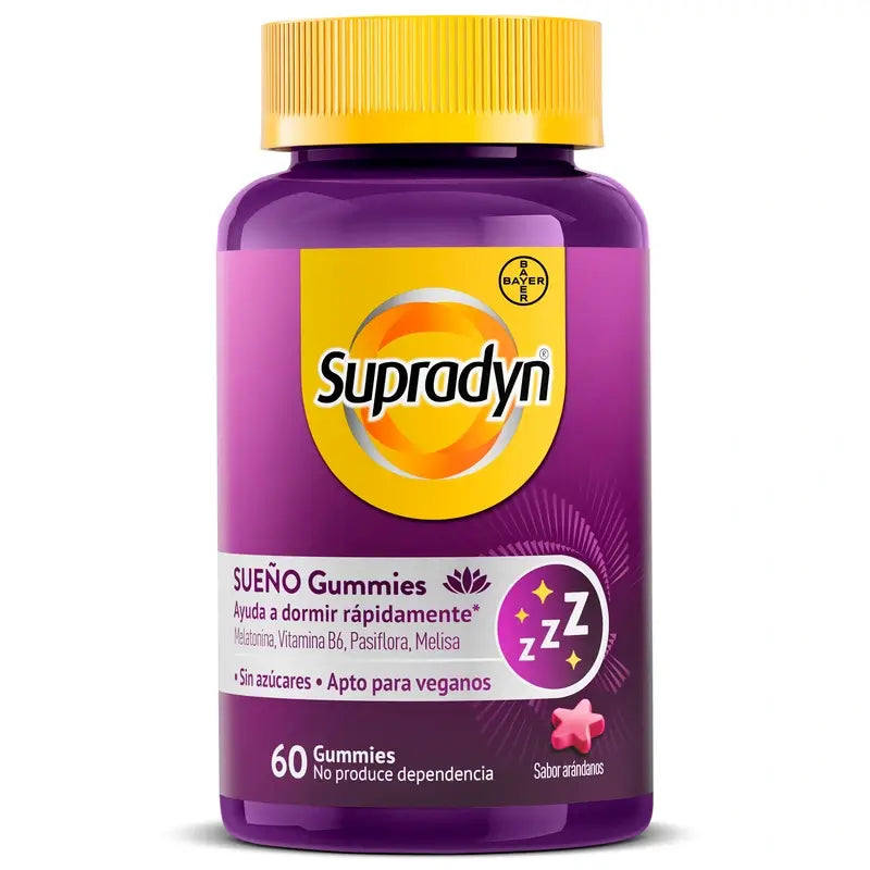 Buy Supradyn Sleep & Serenity Gummies Melatonin & Vitamin B6 , 60 ...